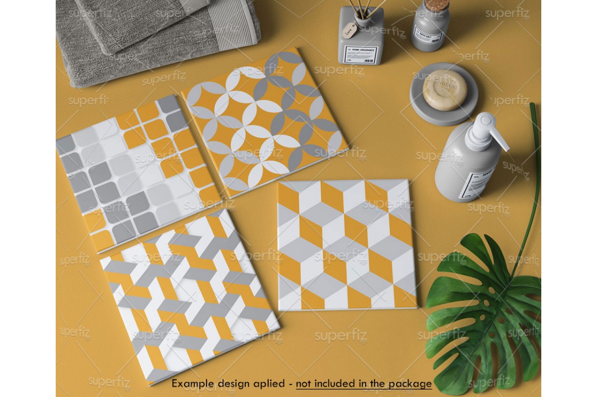 Square Ceramic Tile Mockup